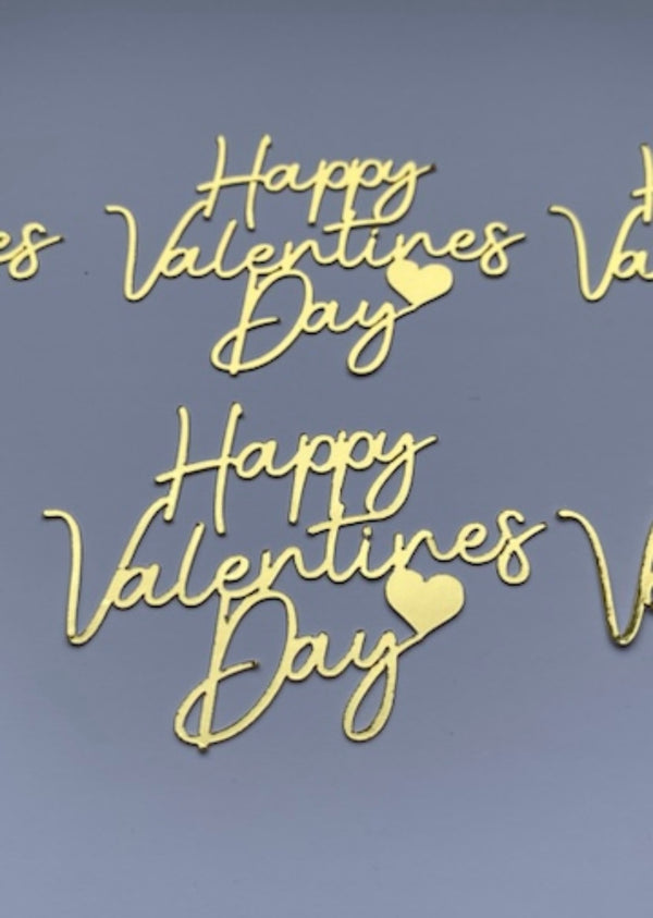 Happy Valentines day cupcake toppers, Valentines sheet cake toppers (C ...